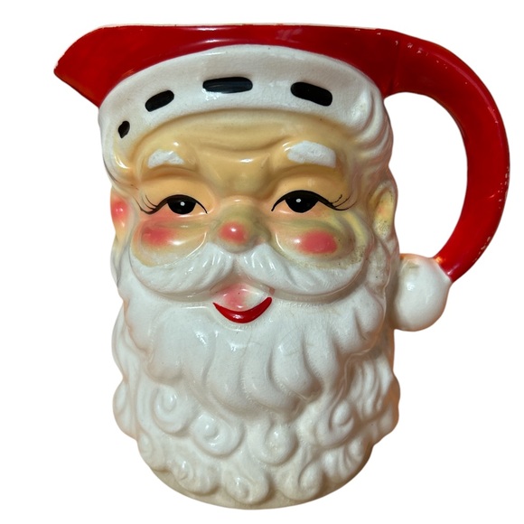 Vintage | Dining | Vintage Mcm Santa Pitcher And 4 Mugs Made In Japan ...